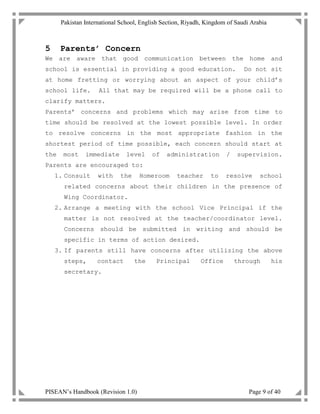 Pises students handbook | PDF