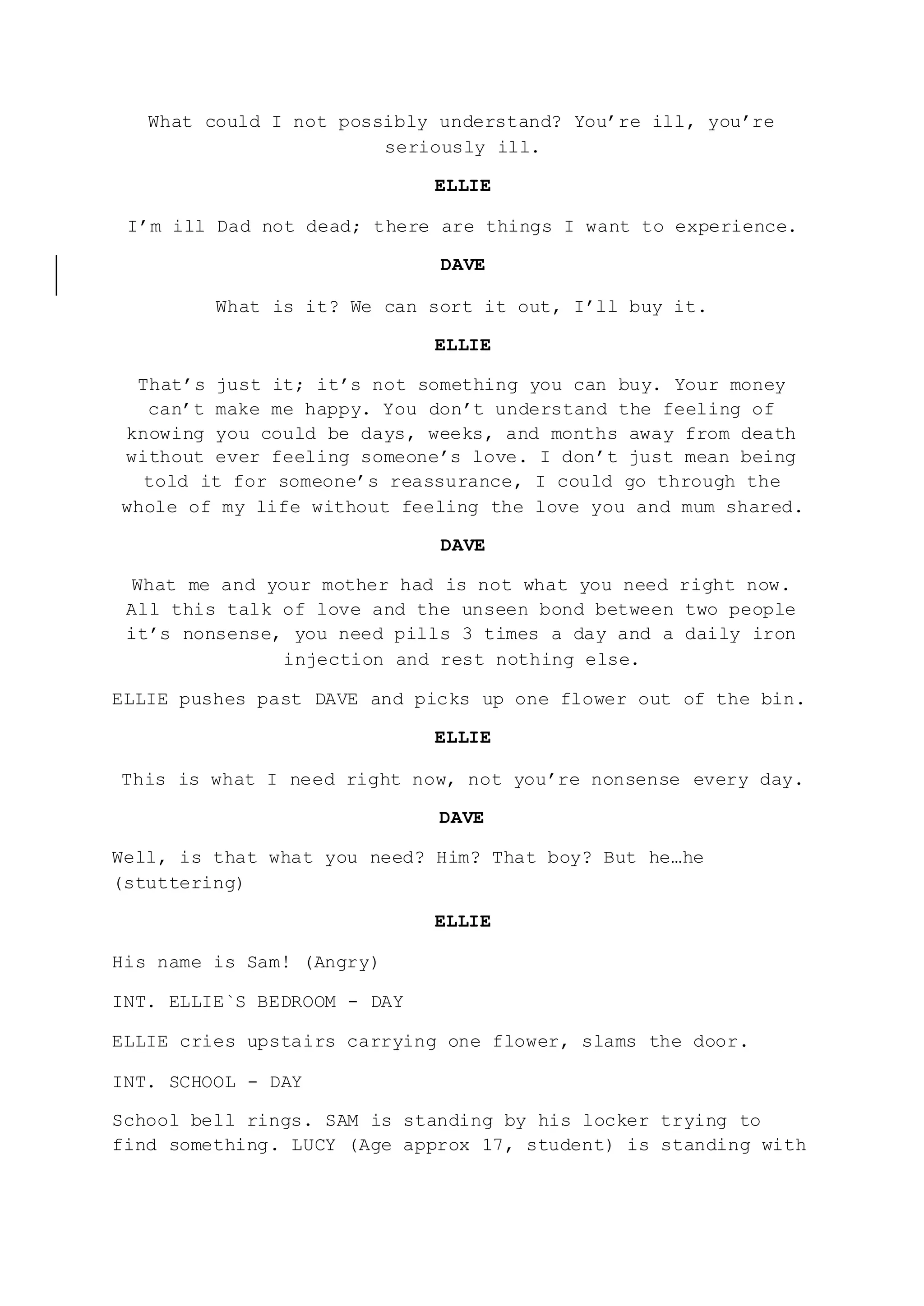 Final Script for PROMISE | PDF