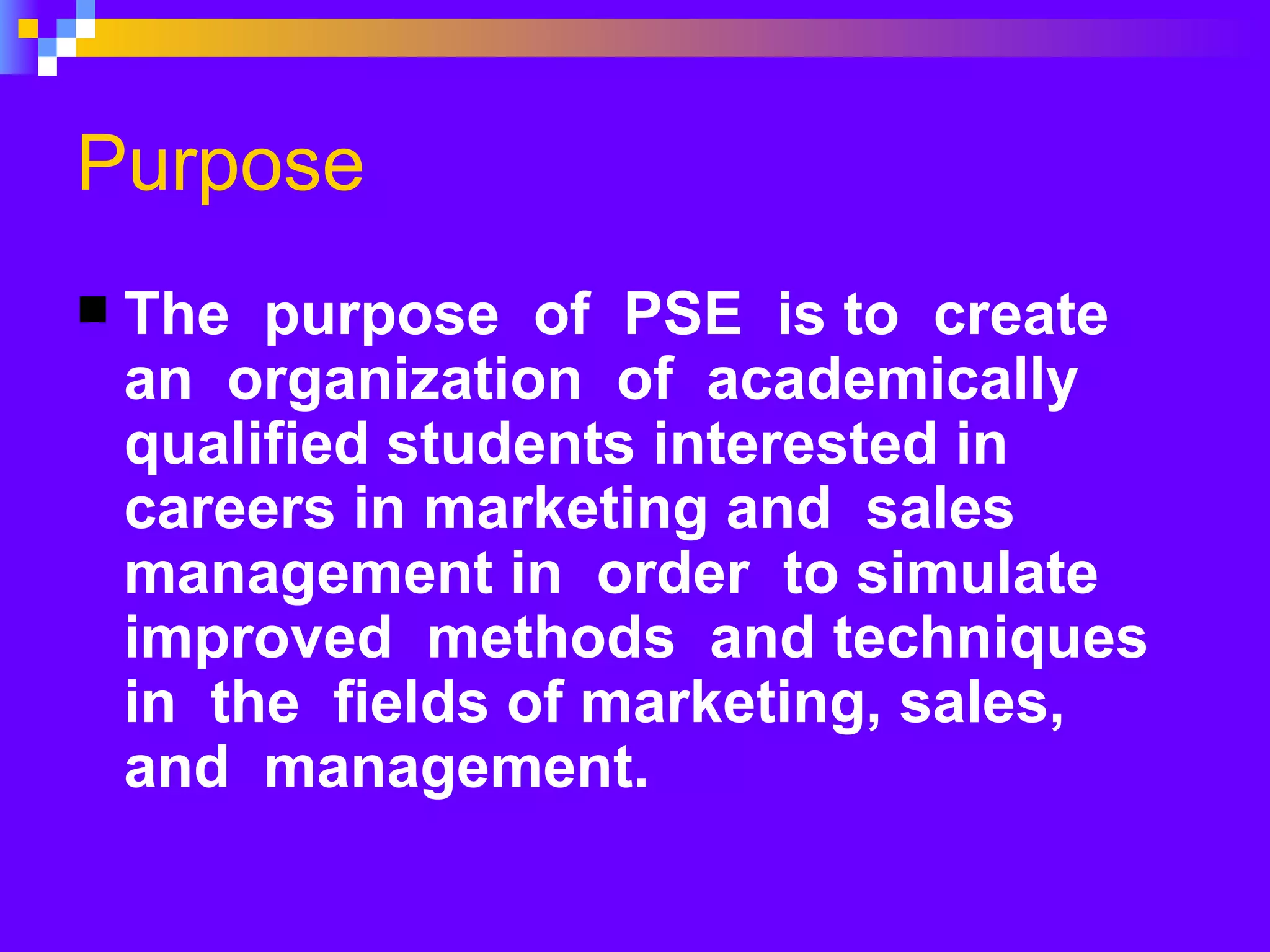 Pi Sigma Epsilon | PPT | Business | Business and Finance
