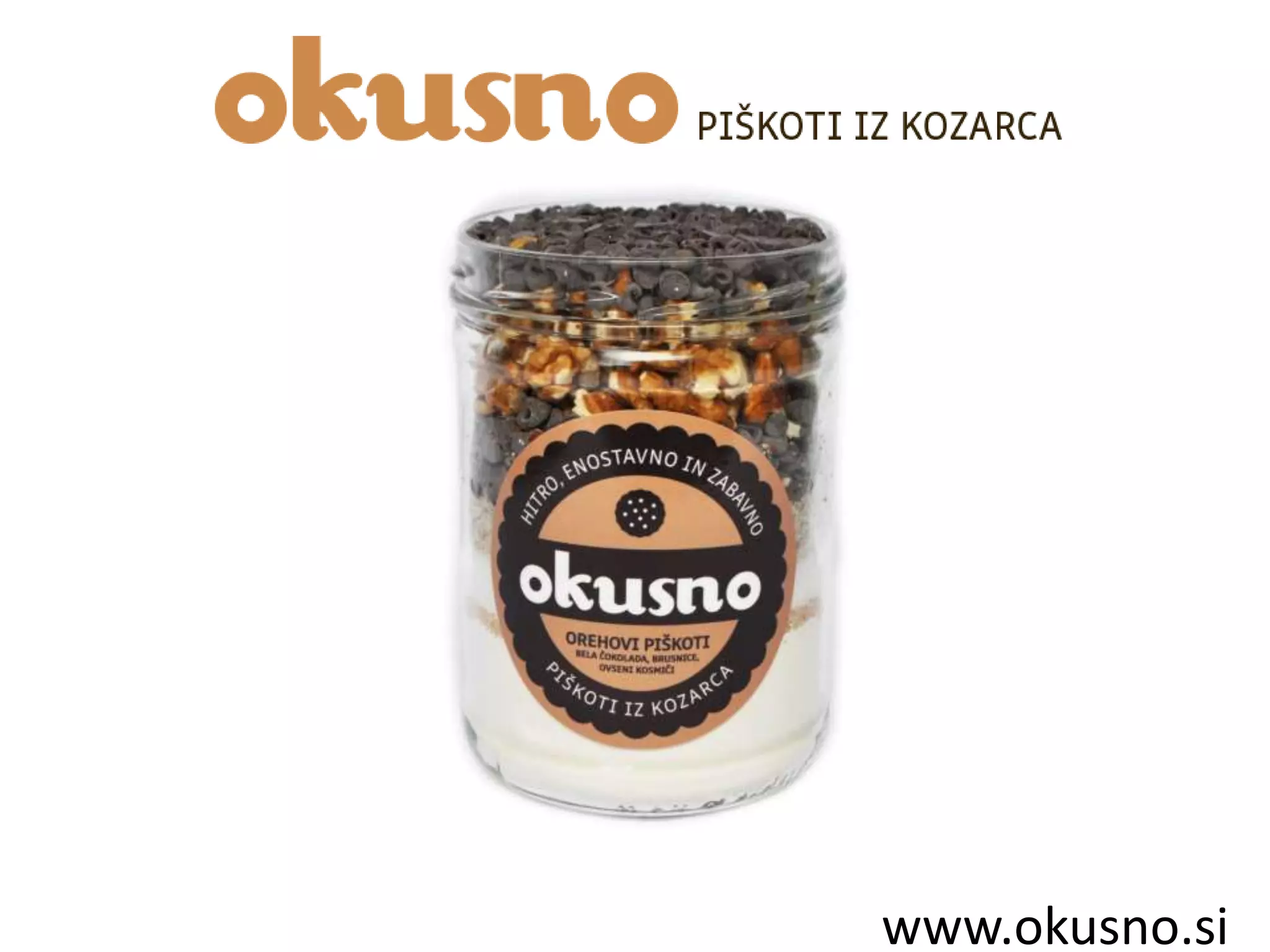 Piškoti iz kozarca - Cookie Mix in a Jar | PPTX