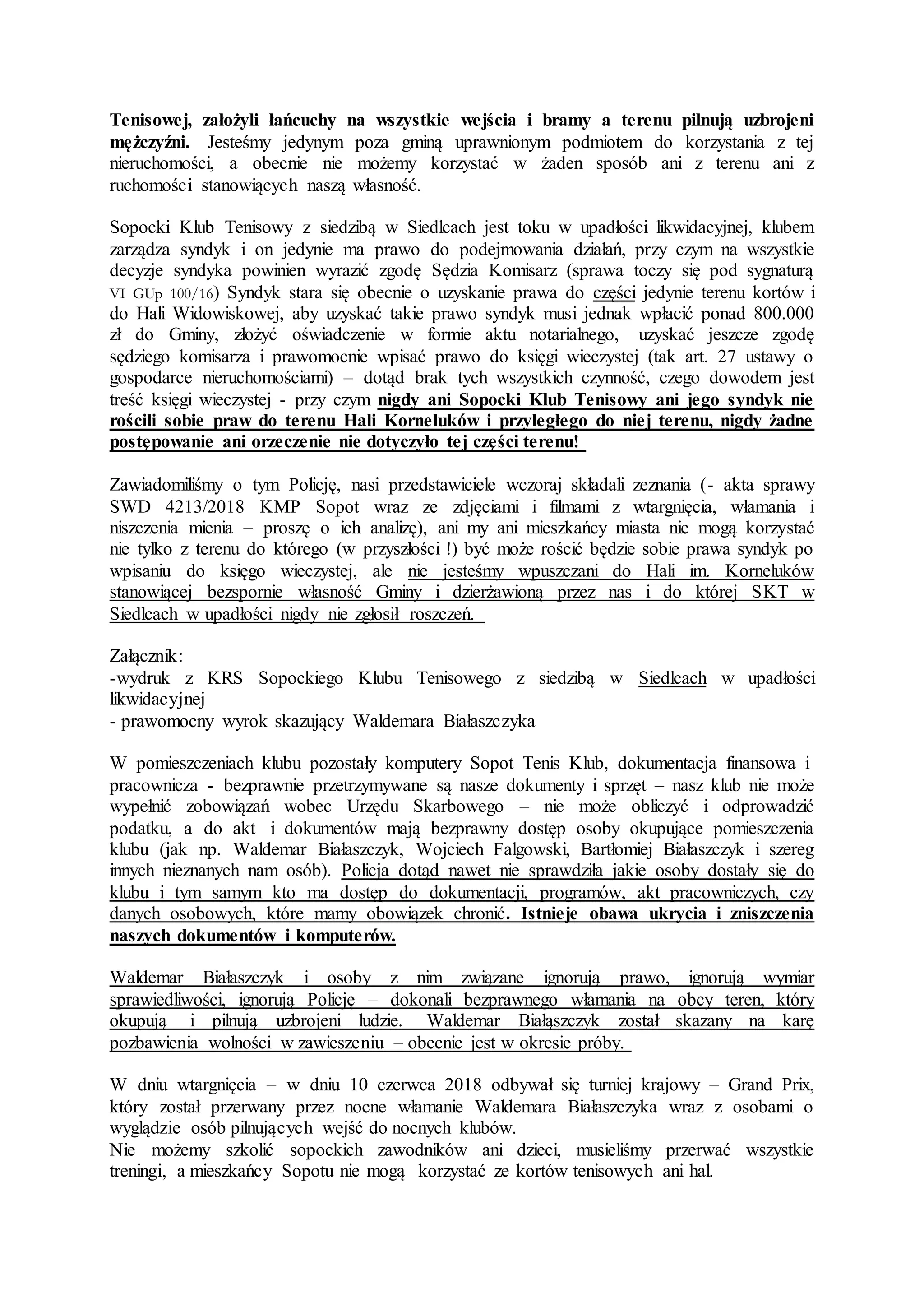 SKT pismo do policji | DOCX