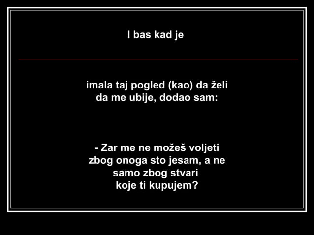 Pismo muskarca | PPT