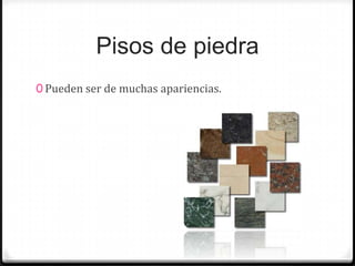 PISOS Y CABADOS DE PISO | PPTX