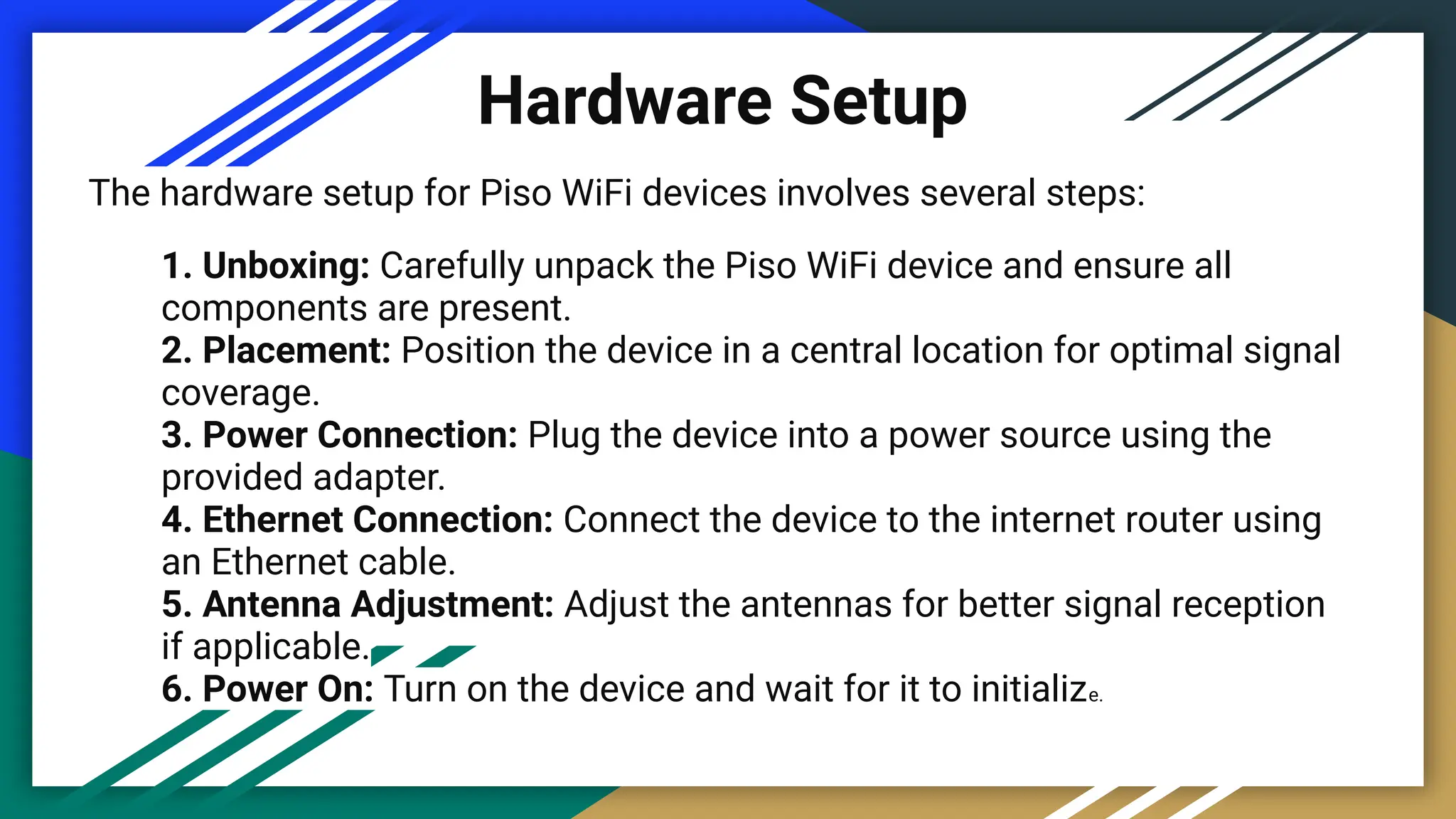 Piso WiFi device installation and setup in netgear extender | PPT