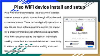 Piso WiFi device installation and setup in netgear extender | PPT