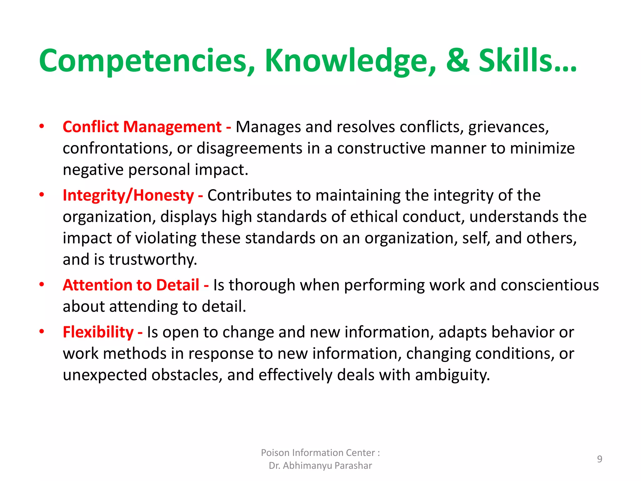 Pi specialist, Roles & Responsibilities | PPT