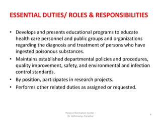 Pi specialist, Roles & Responsibilities | PPT