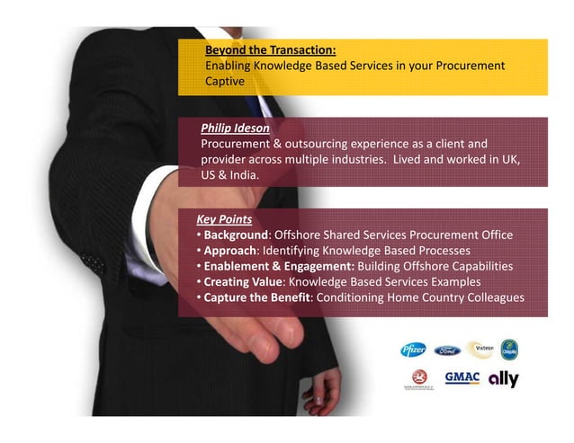 Enabling Knowledge Based Services in your Offshore Procurement Shared ...