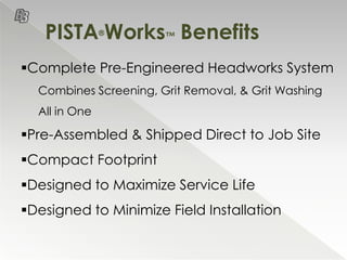 Pista works skid mount grit removal system | PPTX