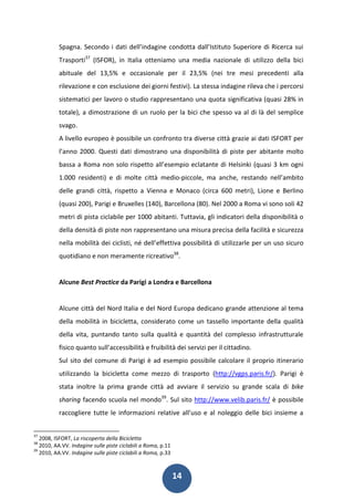 Piste ciclabili e mobilità a Roma | PDF