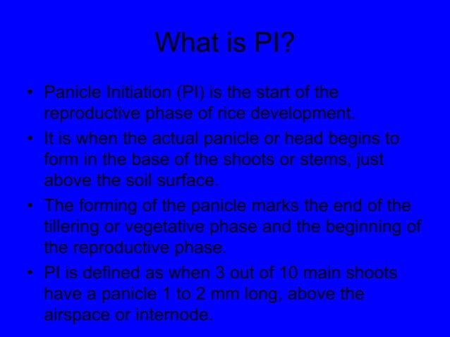 PI stage & adjustment, English.ppt | Biological Sciences | Science