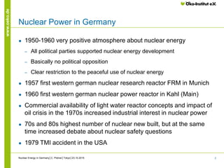 Nuclear Power in Germany - A short overview | PDF