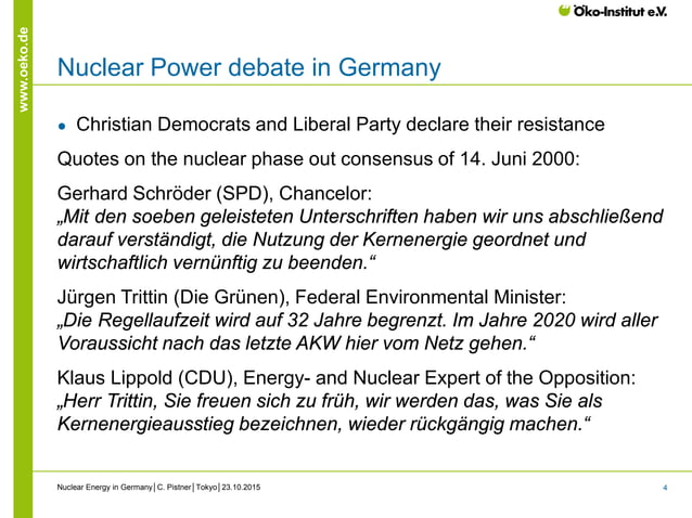 Nuclear Power in Germany - A short overview | PDF