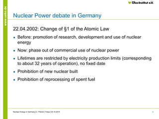 Nuclear Power in Germany - A short overview | PDF