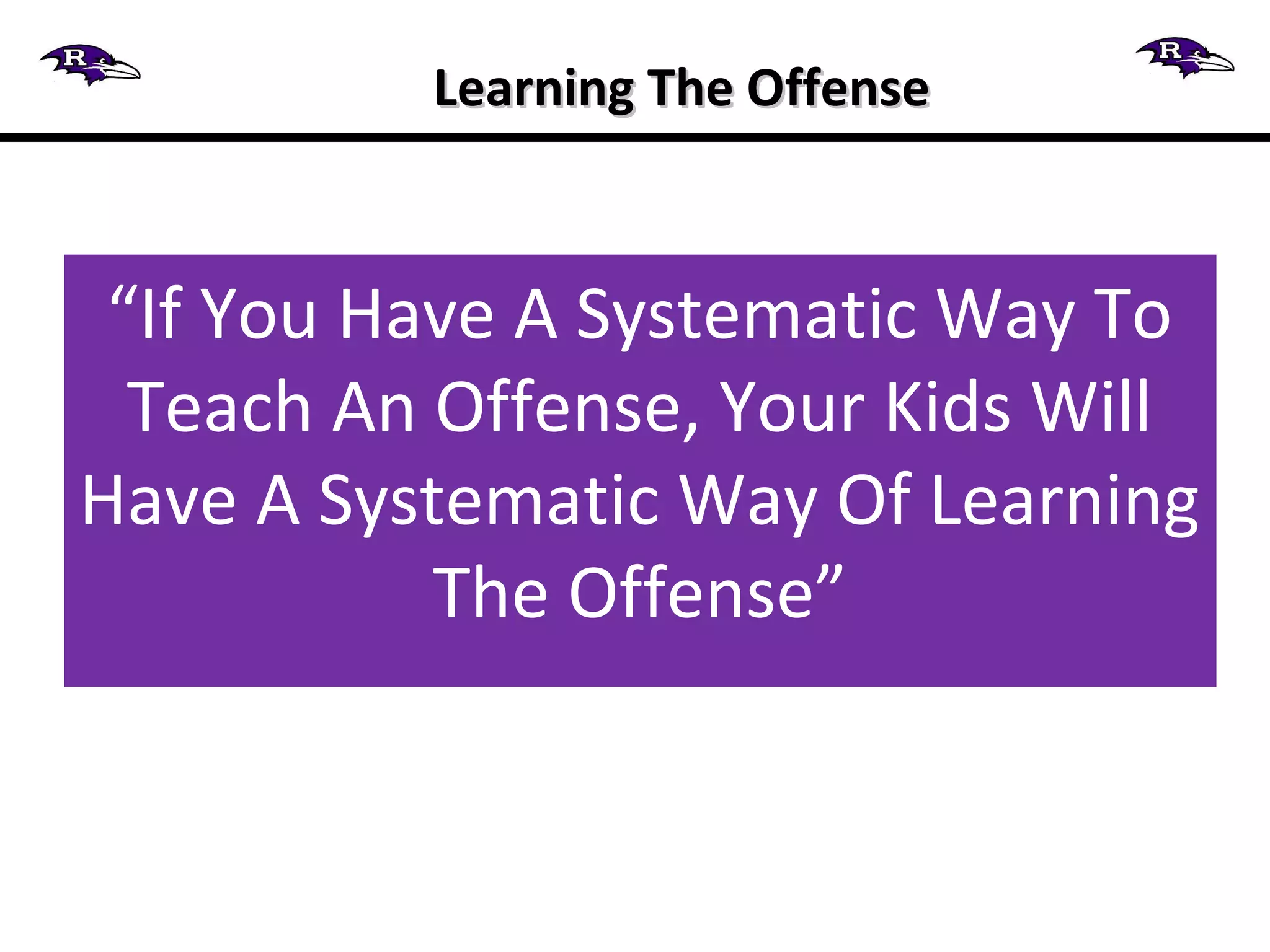 Pistol Offense Playbook | PPT