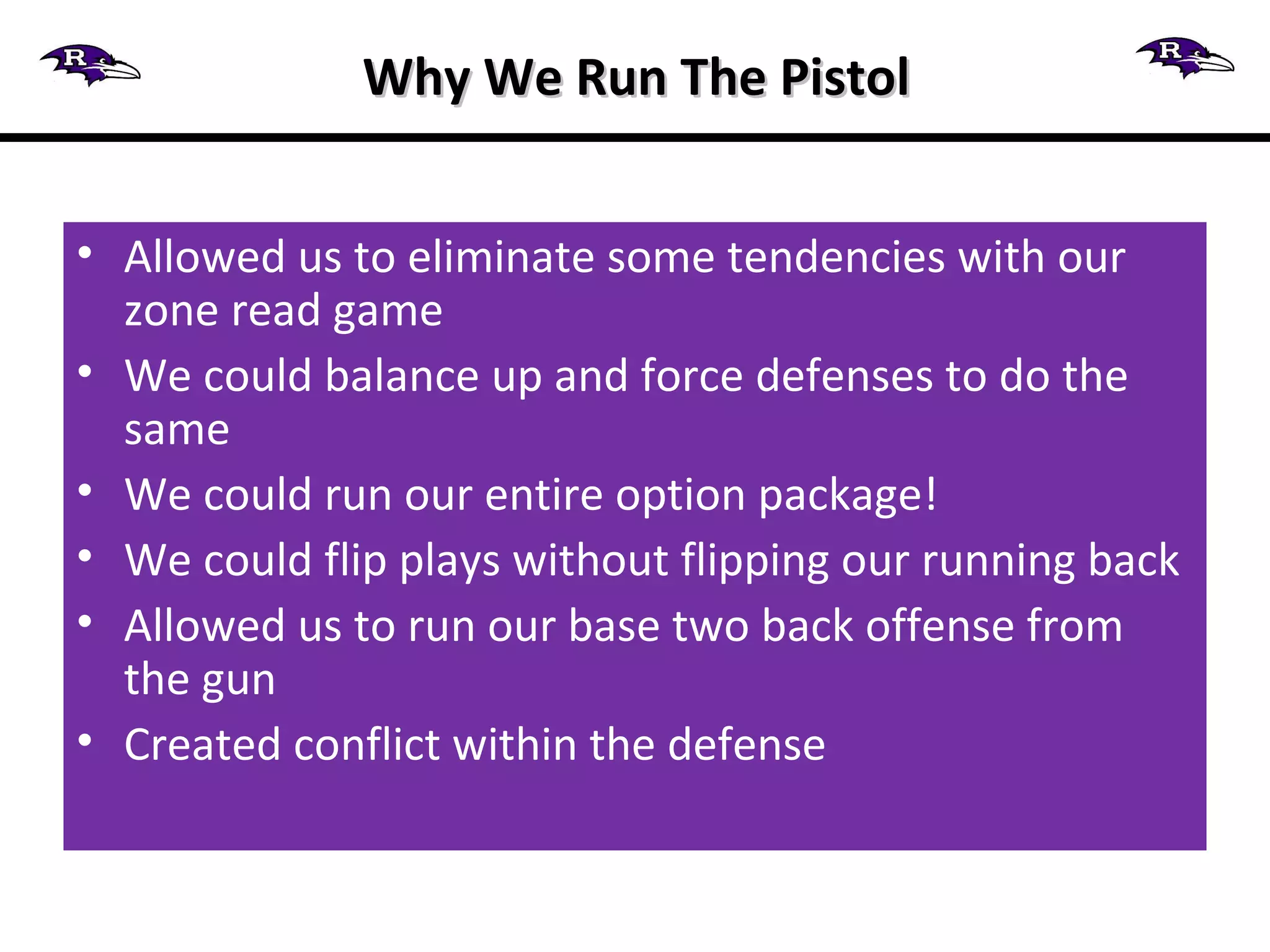 Pistol Offense Playbook | PPT
