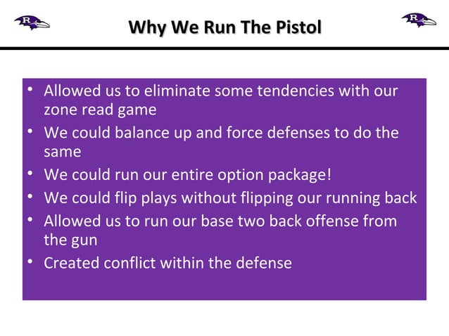Pistol Offense Playbook | PPT