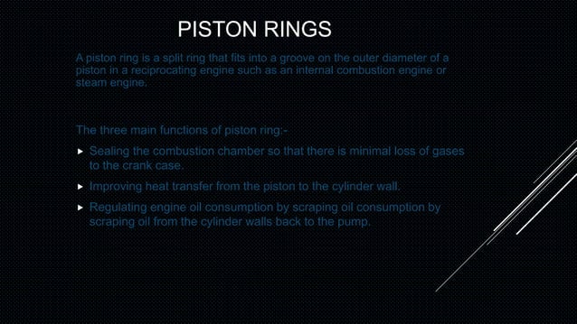 ENGINE COMPONENT-Pistons | PPT