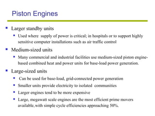 Piston engine based power plants | PPT