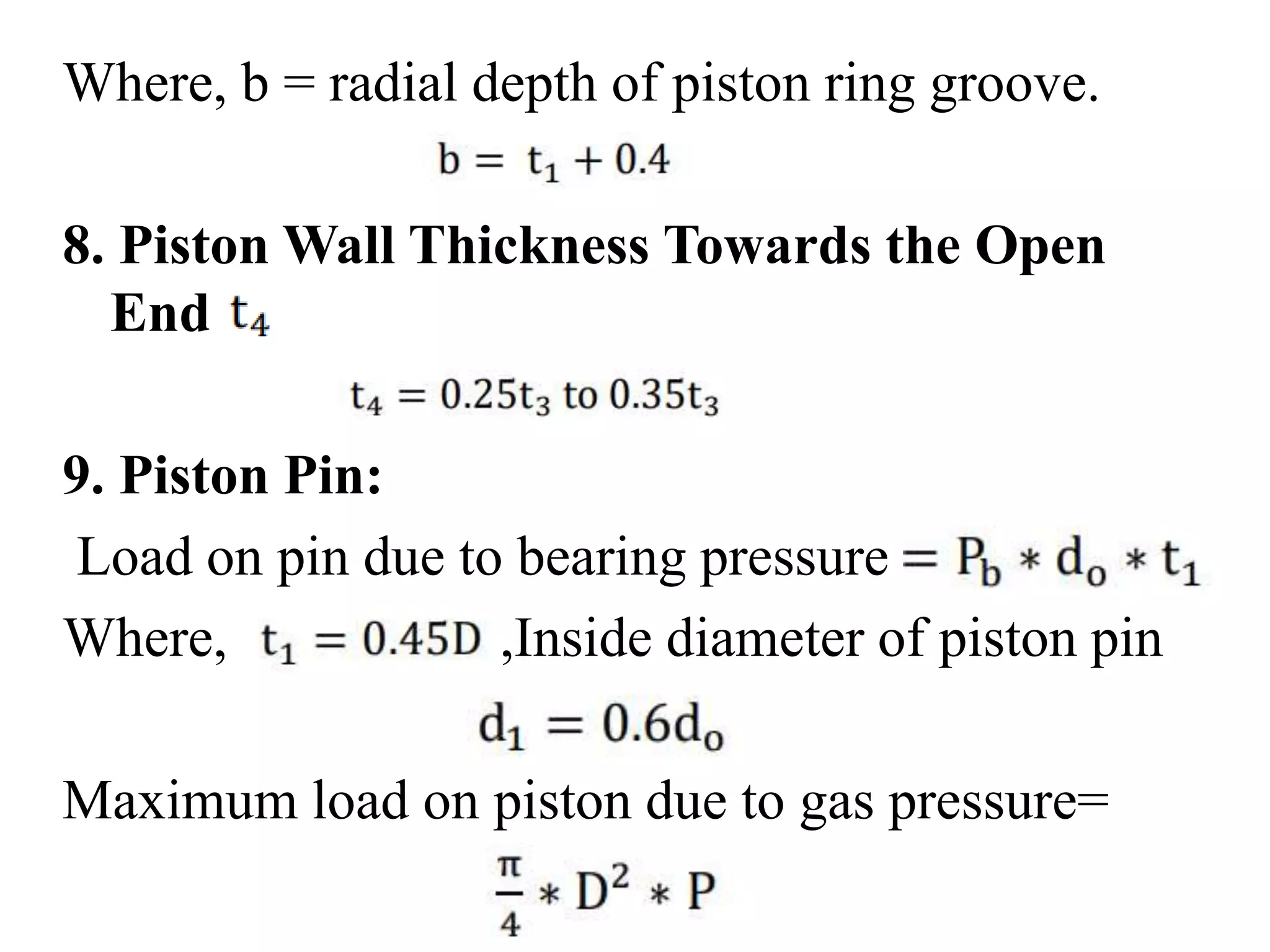 Piston design | PPTX