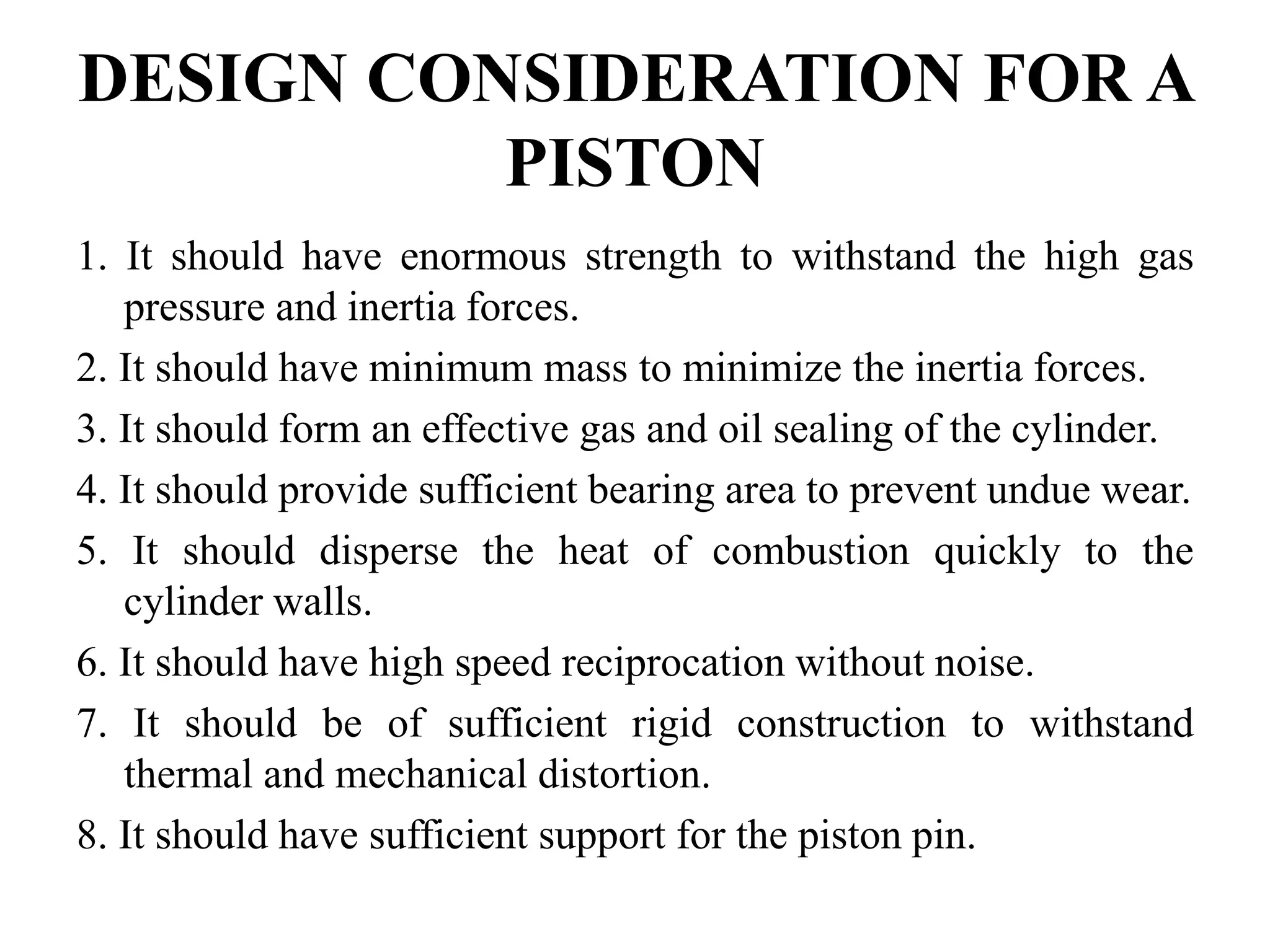 Piston design | PPTX