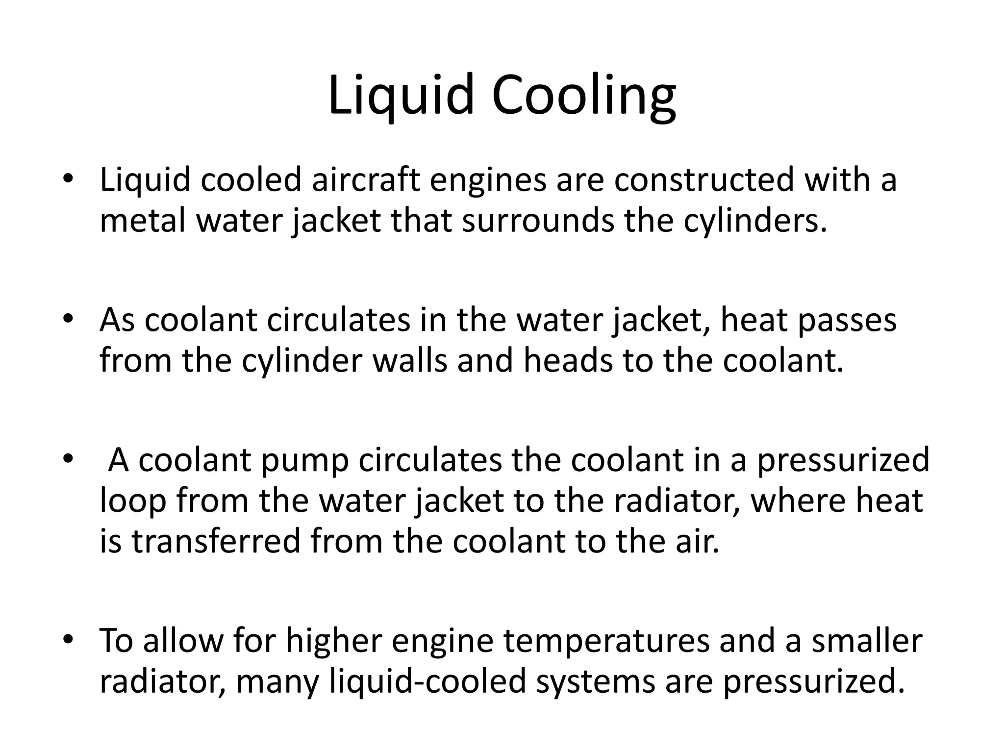 Piston Engines: Cooling | PPTX