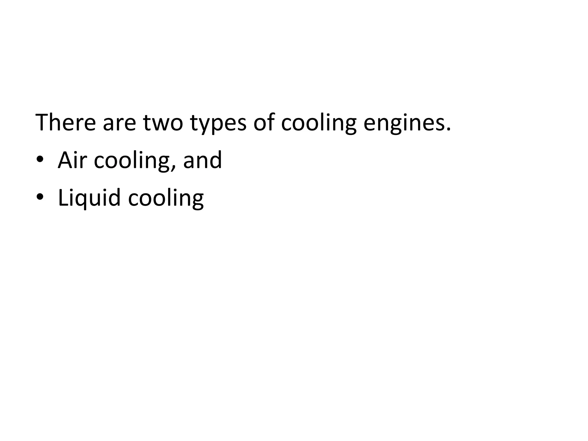 Piston Engines: Cooling | PPTX