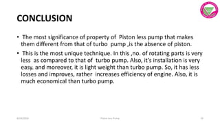 Piston less pump | PPTX