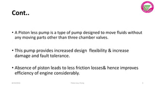 Piston less pump | PPTX