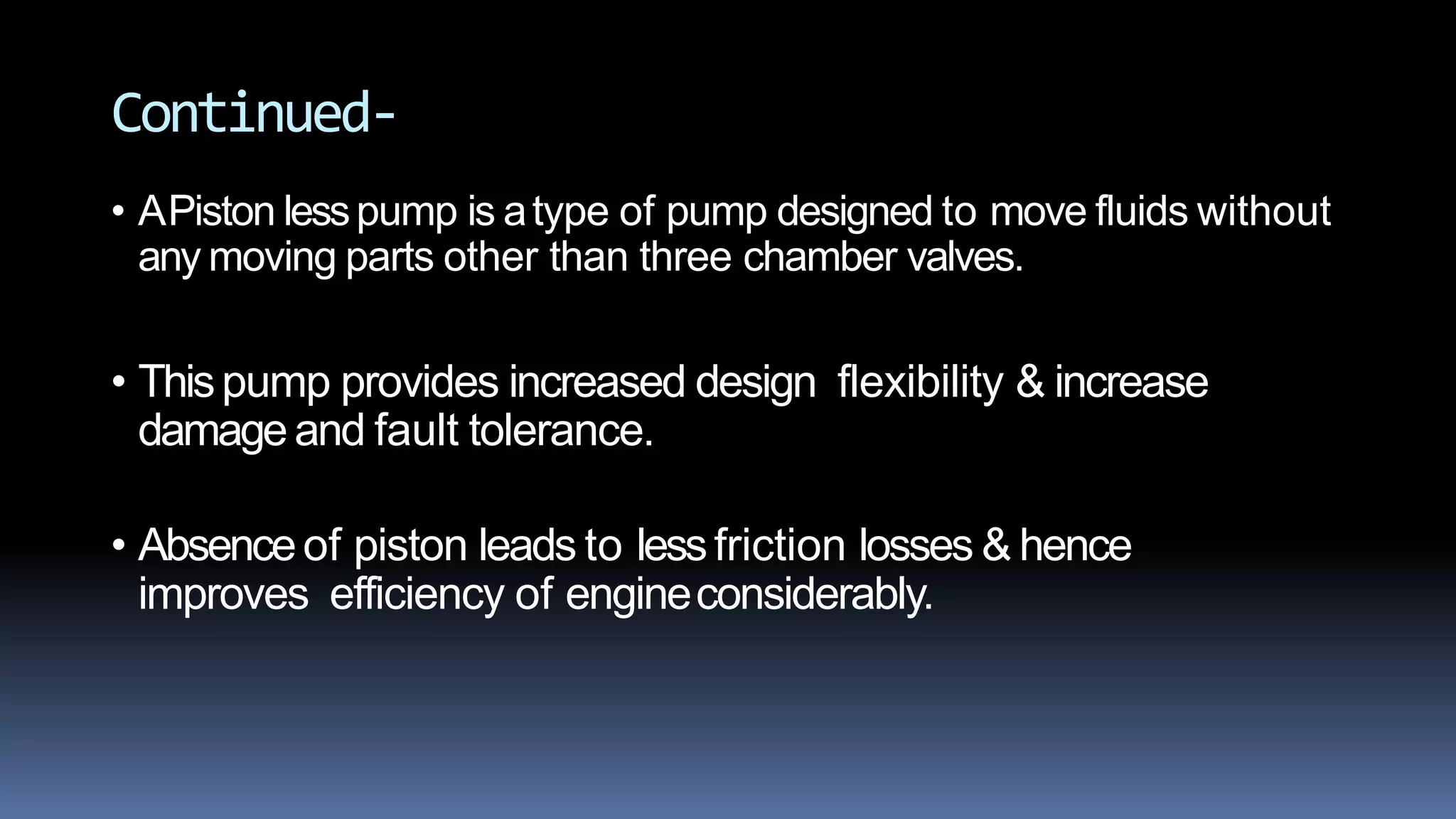 Pistonless pump ppt | PPTX