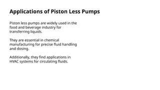 Piston Less Pumps pramu.pptx seminar report | PPT