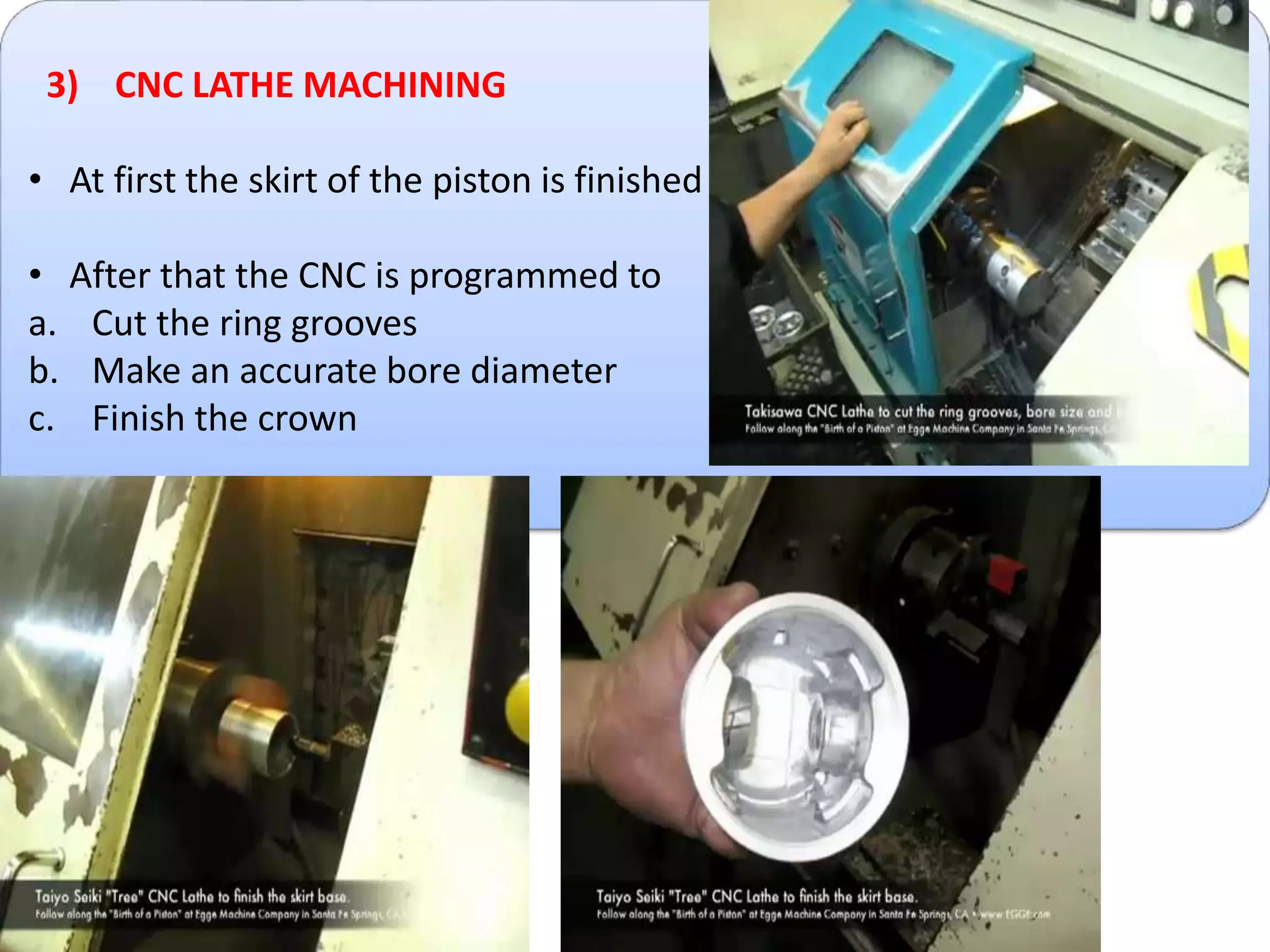 Piston manufacturing process | PPTX