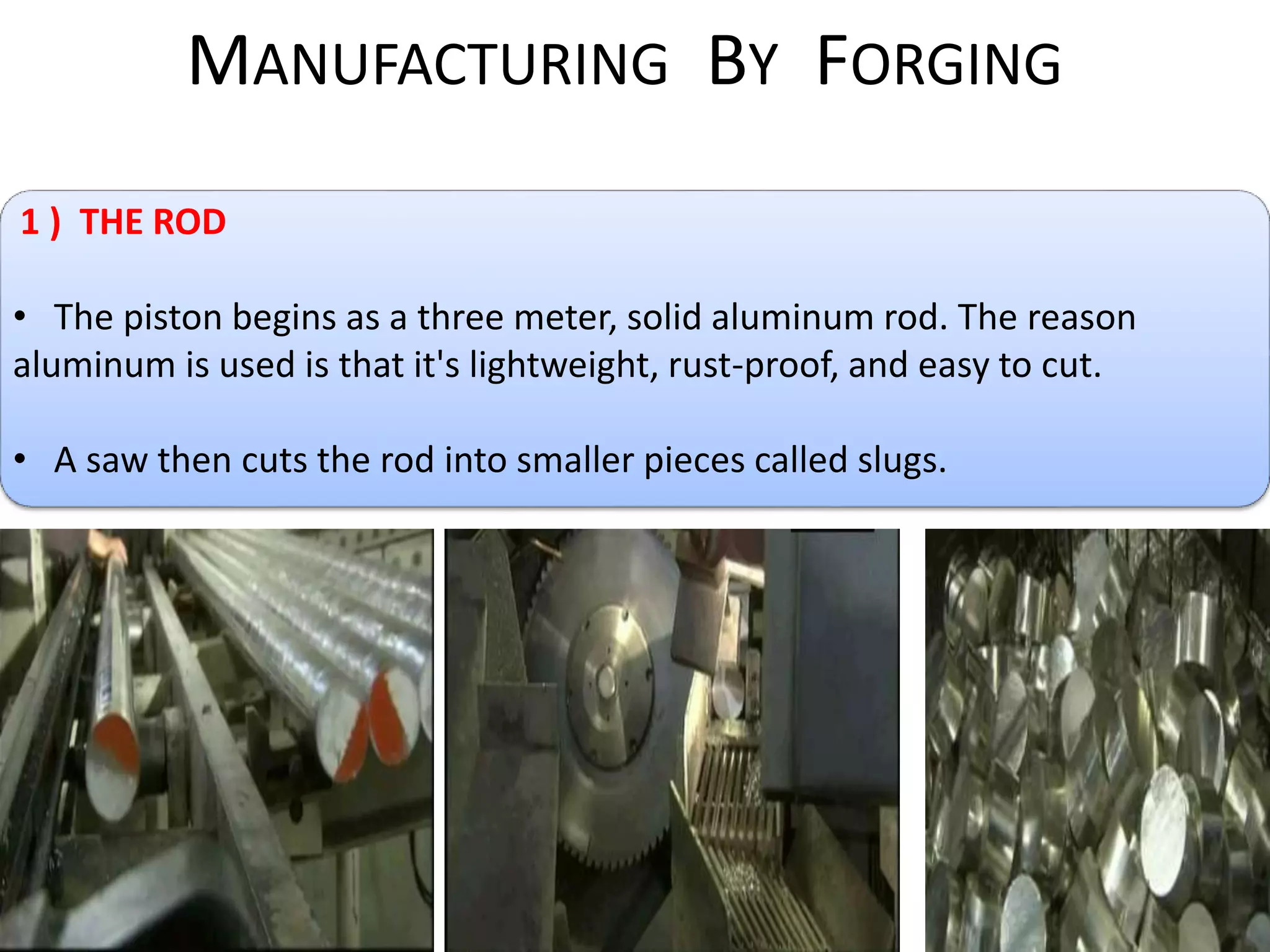 Piston manufacturing process | PPTX