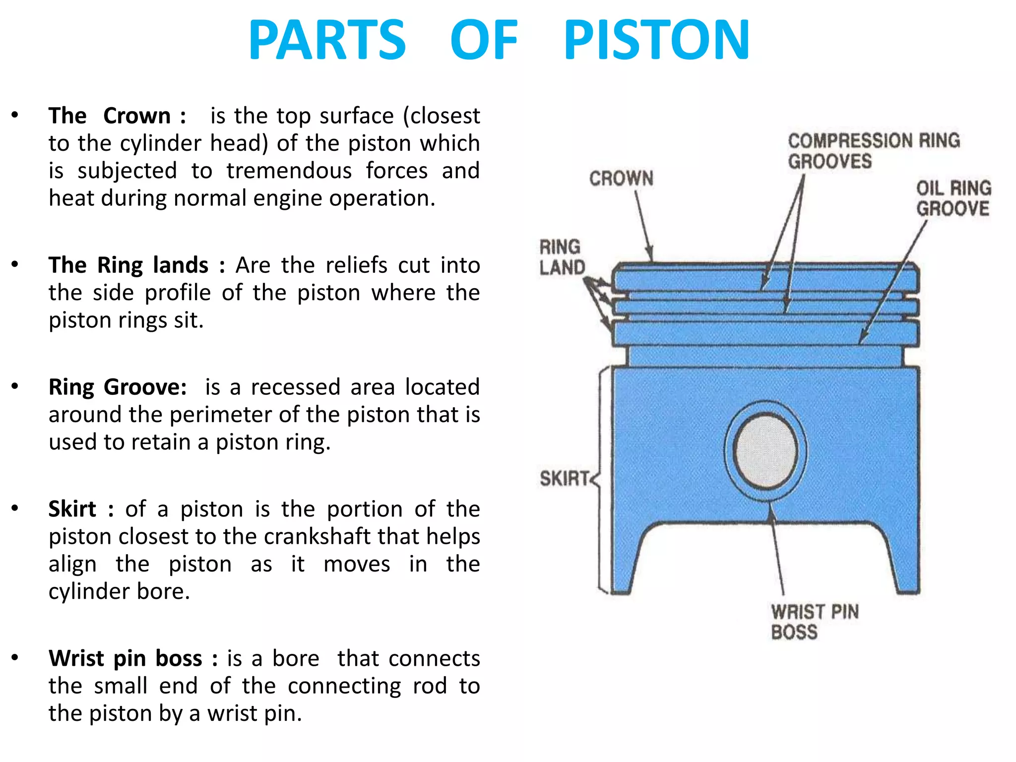 Piston manufacturing process | PPTX