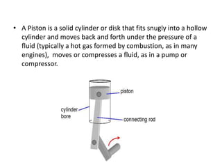 Piston manufacturing process | PPTX