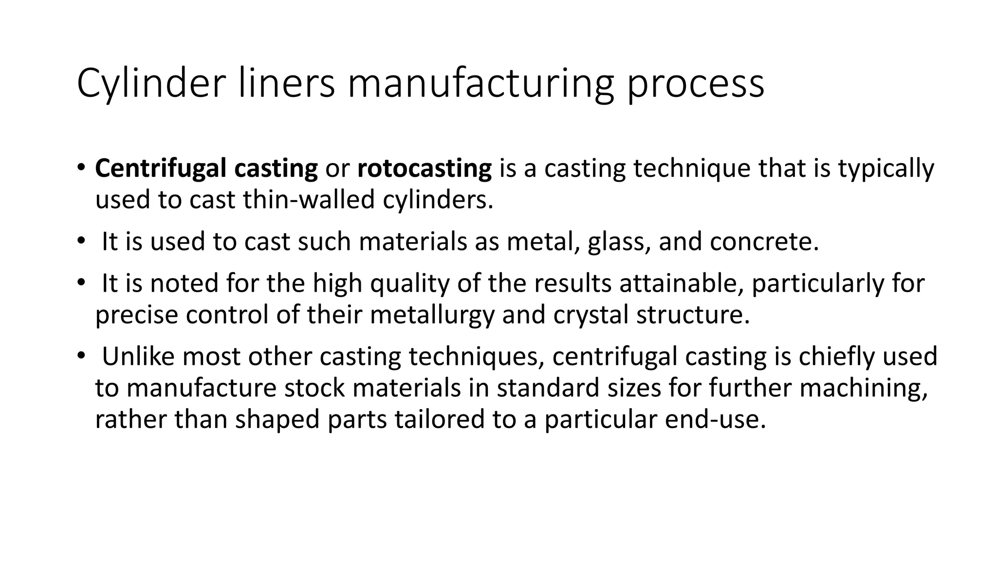 Piston manufacturing process | PPTX
