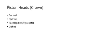 Piston manufacturing process | PPTX