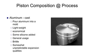Piston manufacturing process | PPTX