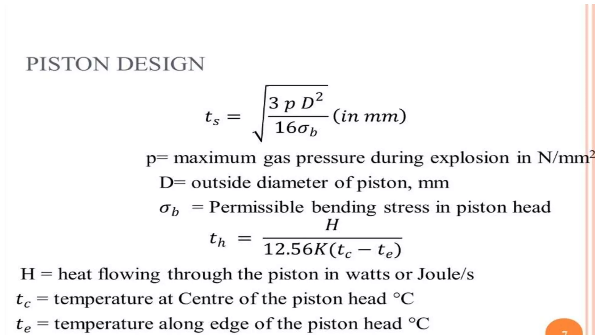 Piston Design & Analysis ppt | PPTX