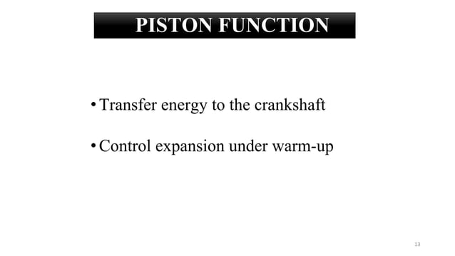 Piston Design & Analysis ppt | PPTX | Physics | Science