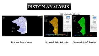 Piston Design & Analysis ppt | PPTX