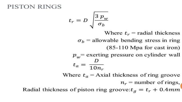 Piston Design & Analysis ppt | PPTX | Physics | Science