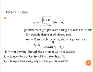 Pistons design | PPTX | Automotive