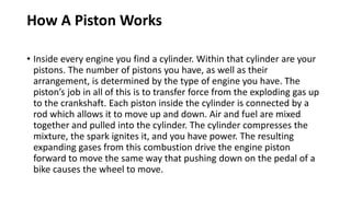 piston types.pptx | Motorcycle Sports | Auto Racing