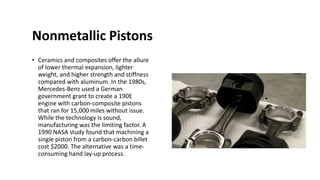 piston types.pptx | Motorcycle Sports | Auto Racing