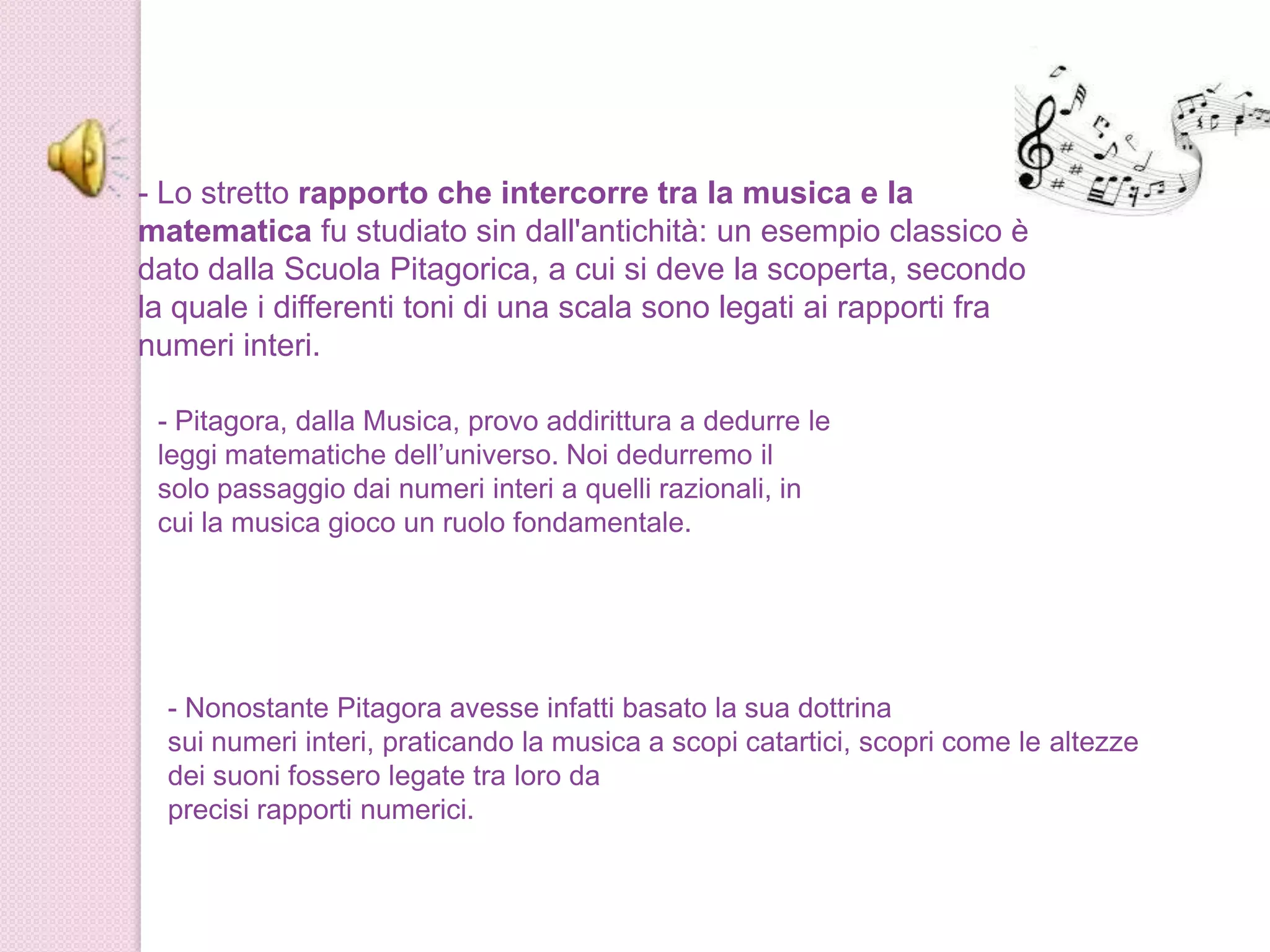 Pitagora e la musica | PPTX