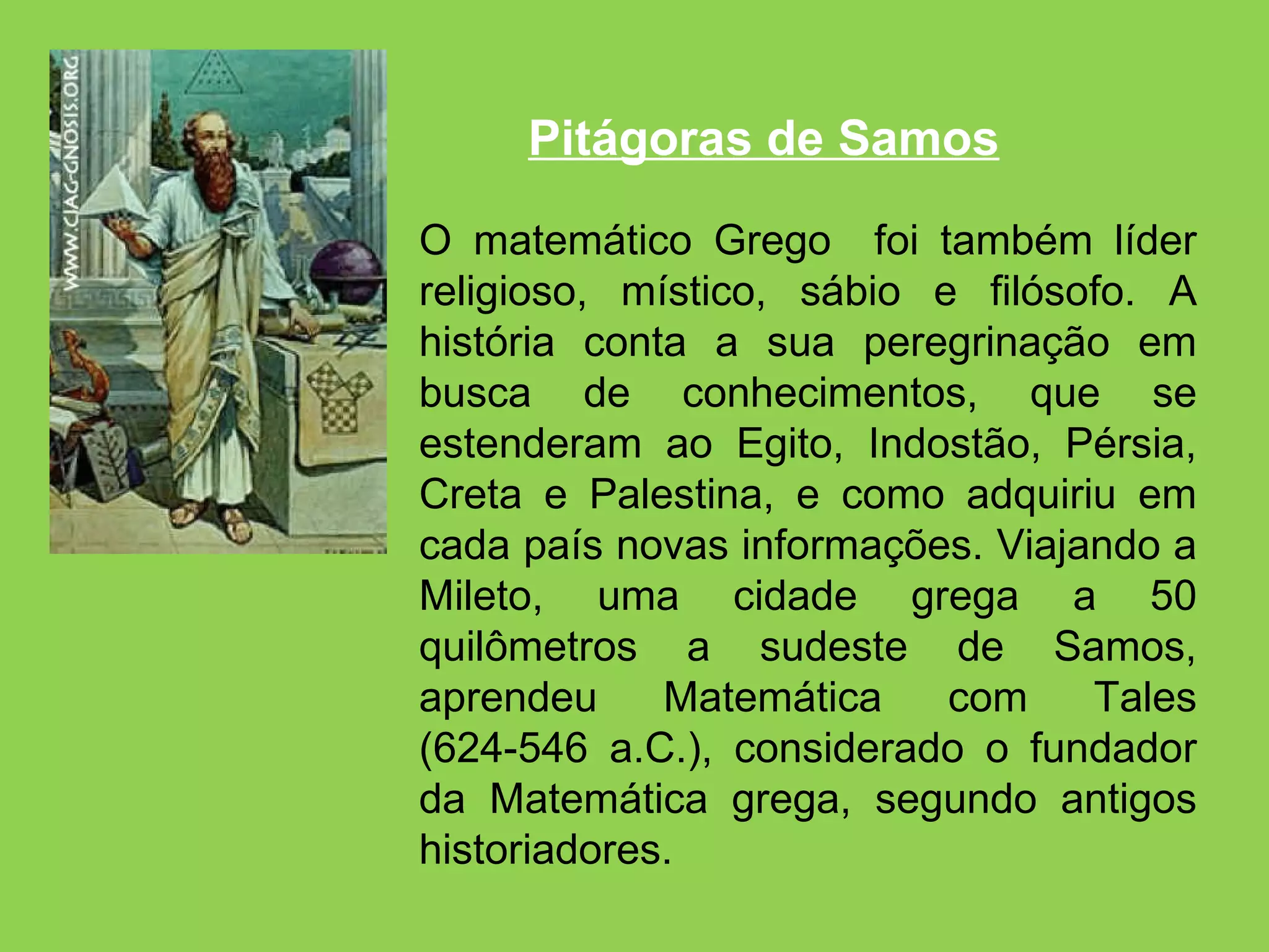 Conhecendo Pitágoras | PPT