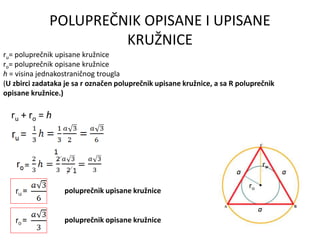 Pitagorina teorema primjena na jednakostranicni trougao | PPTX