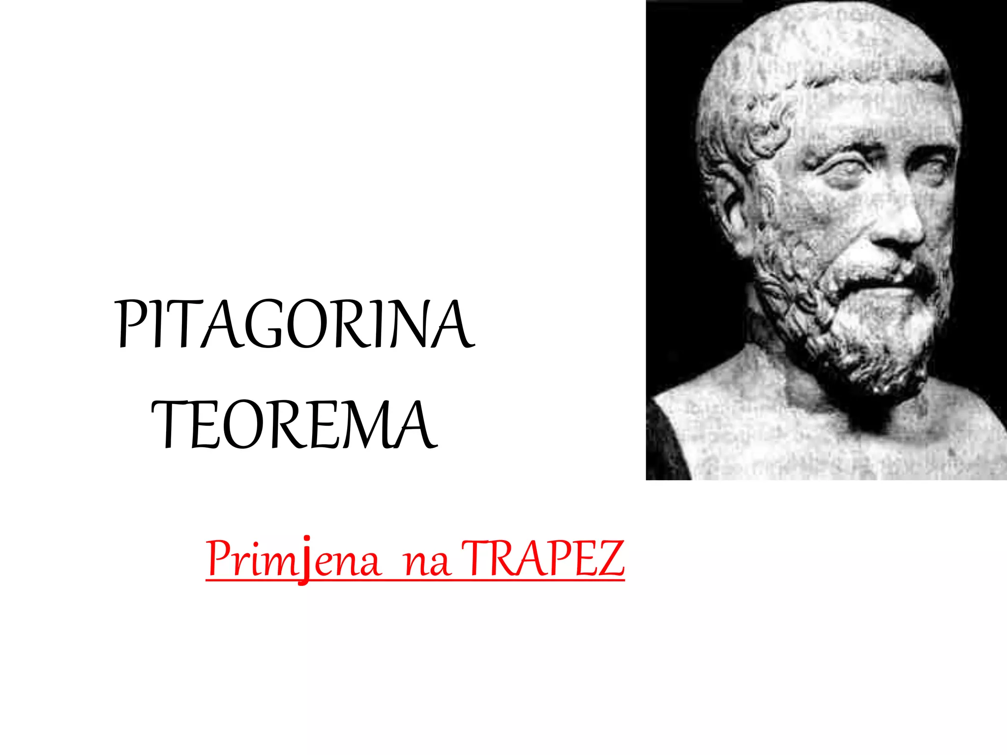Pitagorina teorema primjena na trapez | PPTX