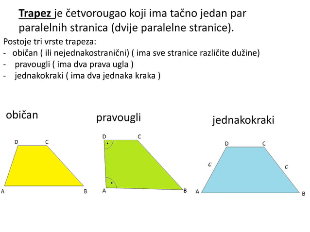 Pitagorina teorema primjena na trapez | PPTX